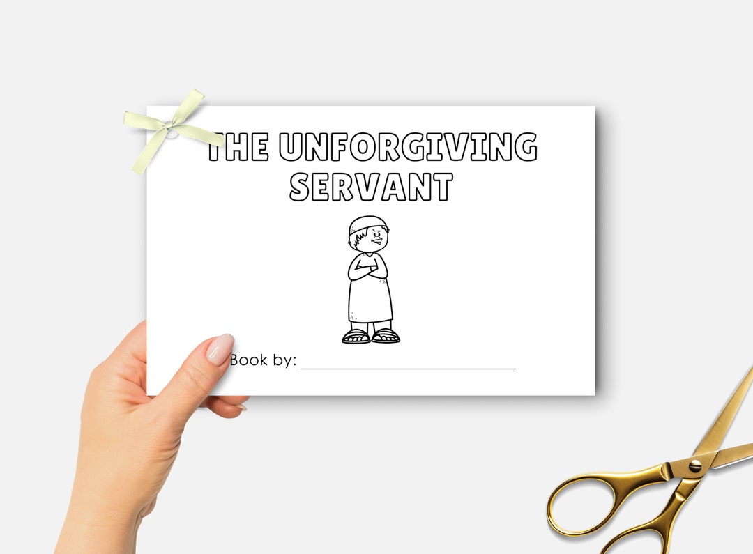 Parable of the Unforgiving Servant, Printable Mini Bible Book, Sunday ...