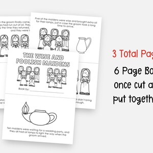 Parable of the 10 Foolish Virgins, Printable Wise and Foolish Virgins ...