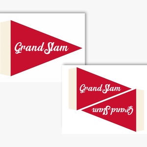 Baseball Pennant Flags, Printable DIY Sports Pennant, Baseball Birthday ...