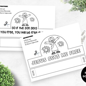 Freedom in Jesus, Printable 4th of July Faith Crown, Easy Sunday School ...