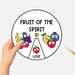 Fruit of the Spirit, Printable Bible Coloring Wheel, Sunday School ...