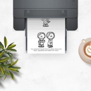Transfiguration of Christ, Printable Mini Bible Book, Life of Jesus ...