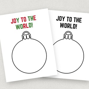 Joy to the World, Christmas Crafts, Cut and Glue Torn Paper Craft for ...