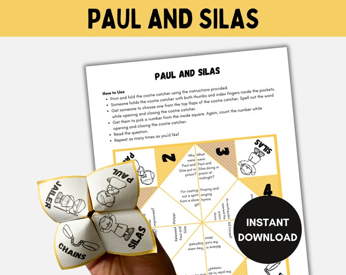 In English, Pablo y Silas en la cárcel Historia bíblica Actividad ...