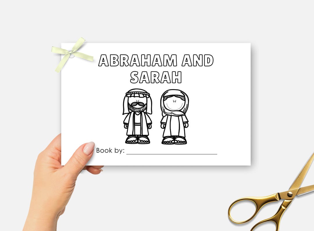 Abraham and Sarah, Printable Mini Bible Book, Sunday School Craft ...