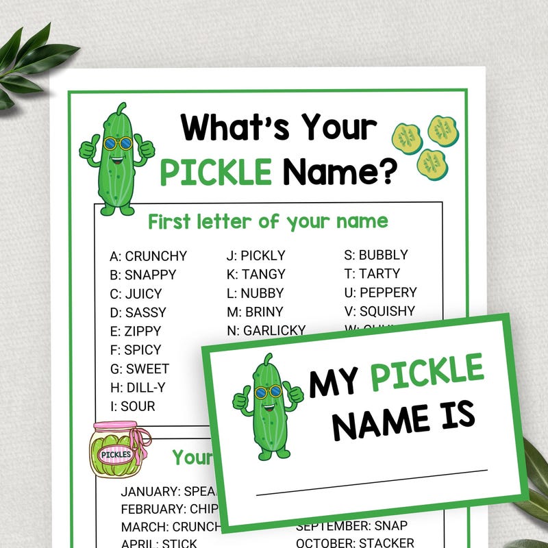 Pickle Theme Bachelorette - Etsy