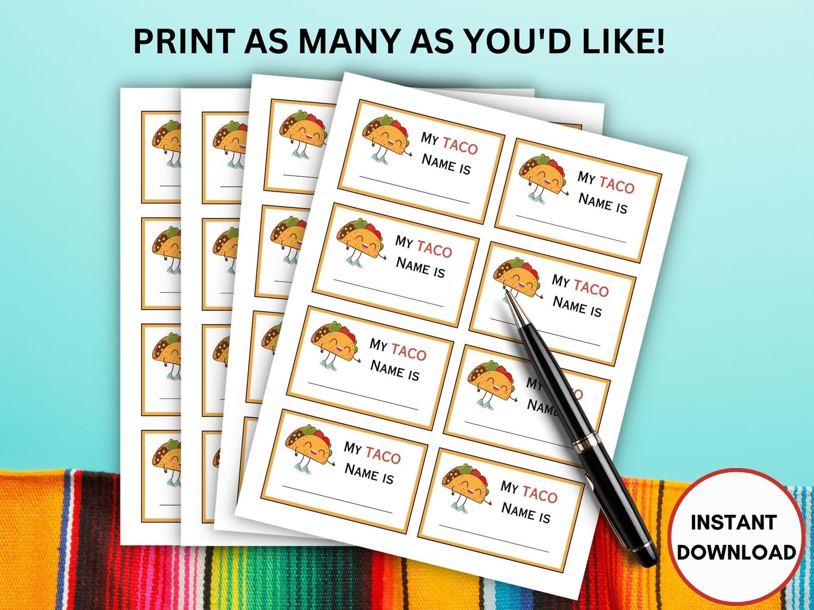 Whats Your Taco Name, Whats My Taco Name, Cinco De Mayo Games, Taco ...