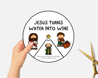 Jesus Heals a Paralyzed Man, Miracles of Jesus, Printable Bible ...