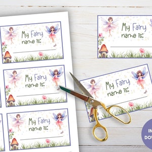 What is Your Fairy Name, Fairy Birthday Game, Forest Party Activity ...