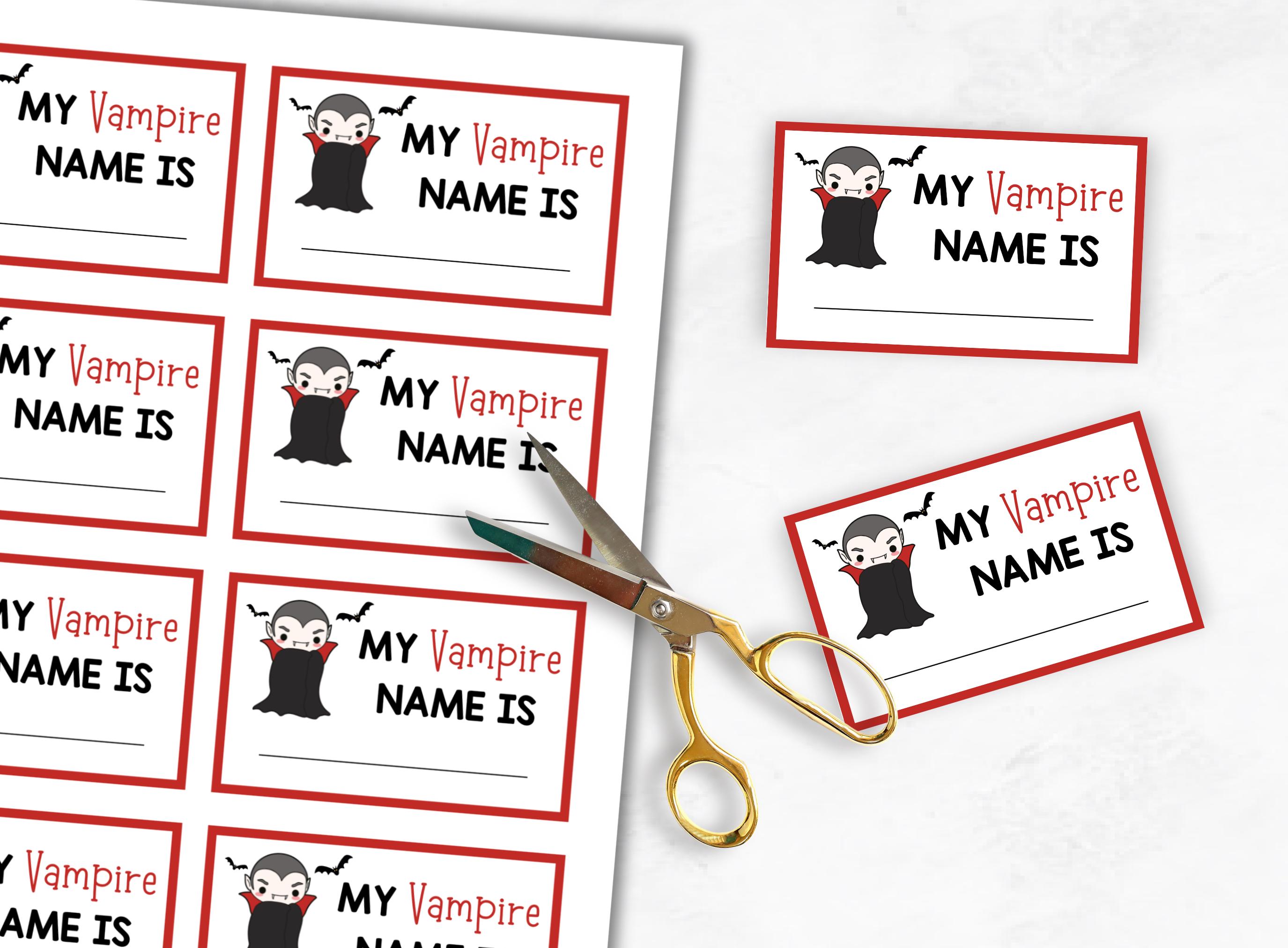 Whats Your Vampire Name, Vampire Theme Party, Spooky Halloween Name ...