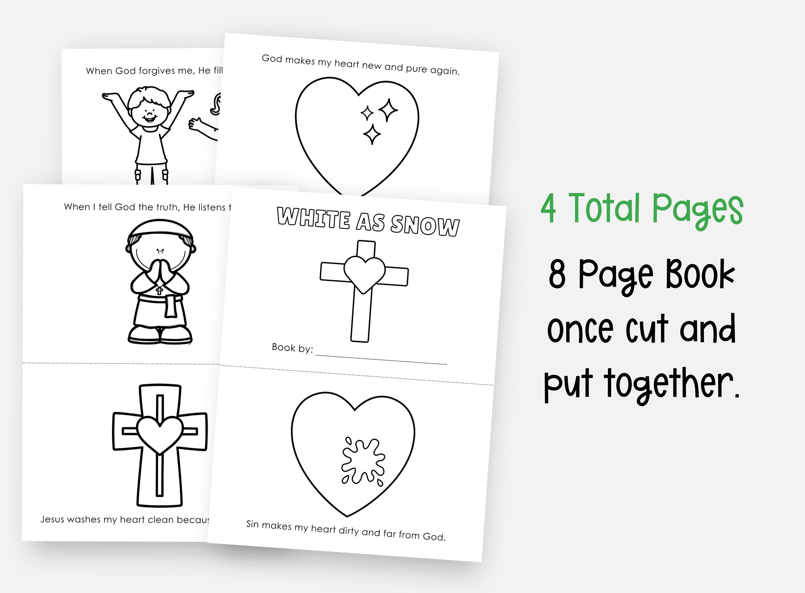 White as Snow Bible Lesson, Isaiah 1:18, King David Bible Study ...