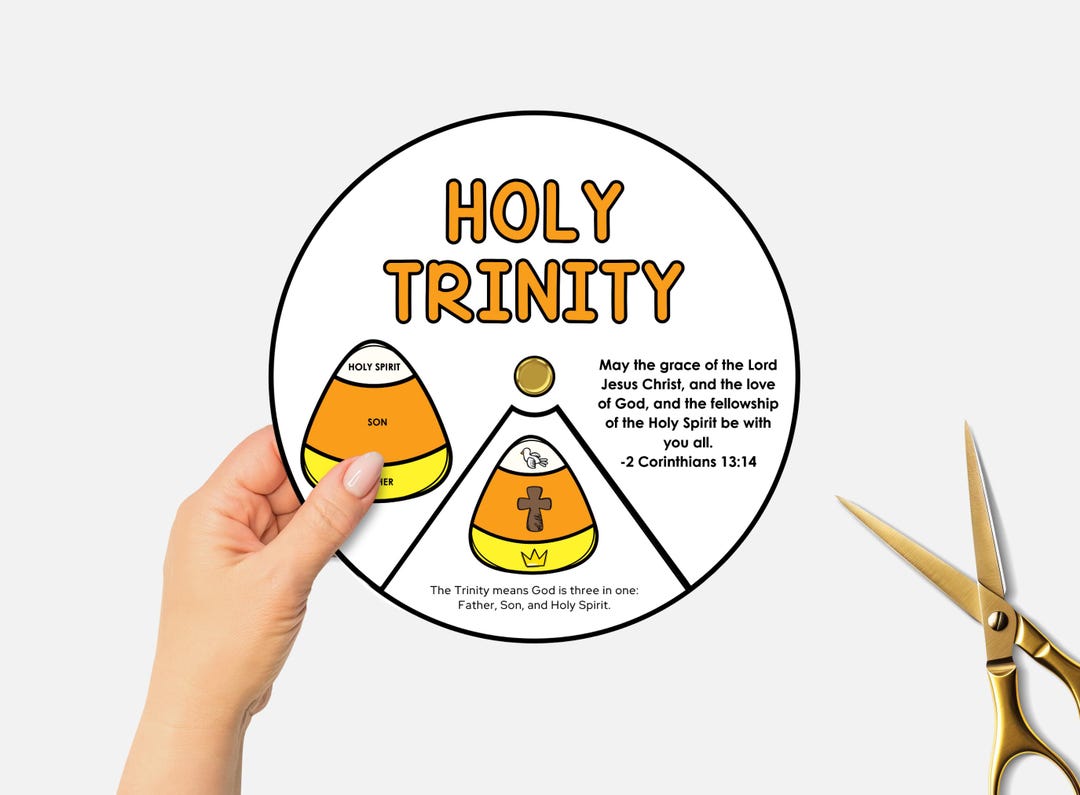 Christian Halloween, Candy Corn Trinity Coloring Wheel, Kids Bible ...