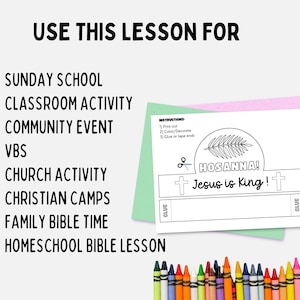 Palm Sunday Bible Lesson, Triumphal Entry, Holy Week Printable ...
