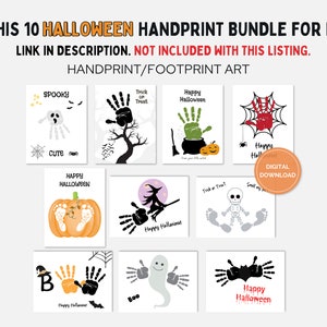 Halloween Handprint Art, Boo Printable Baby Handprint Craft, Toddler ...