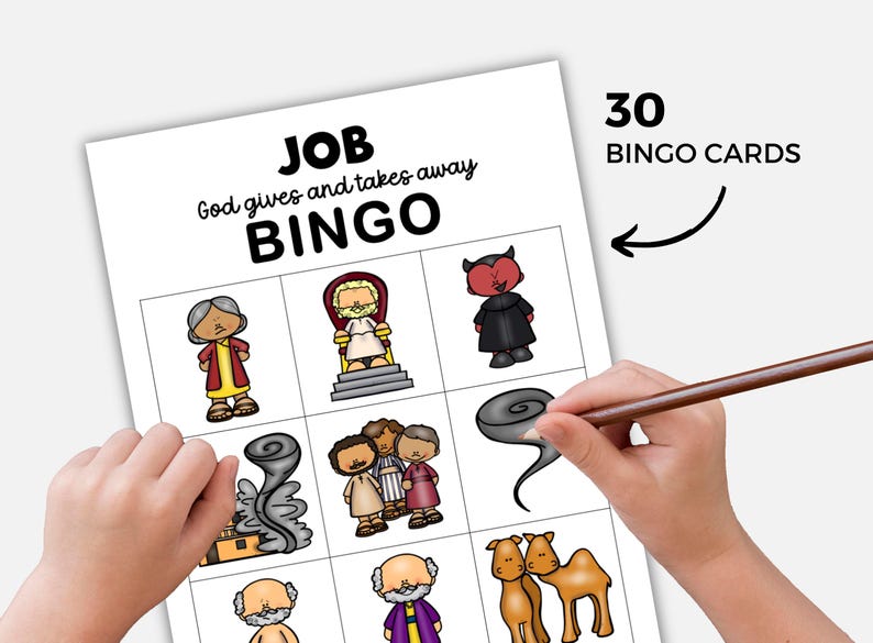 The Story of Job Bible Lesson, VBS Activity Pack, Sunday School Crafts ...