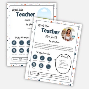 Meet the Teacher, Editable Meet the Teacher Template, School Newsletter ...