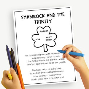 Shamrock Holy Trinity Bible Lesson, Christian St Patricks, Holy Spirit ...