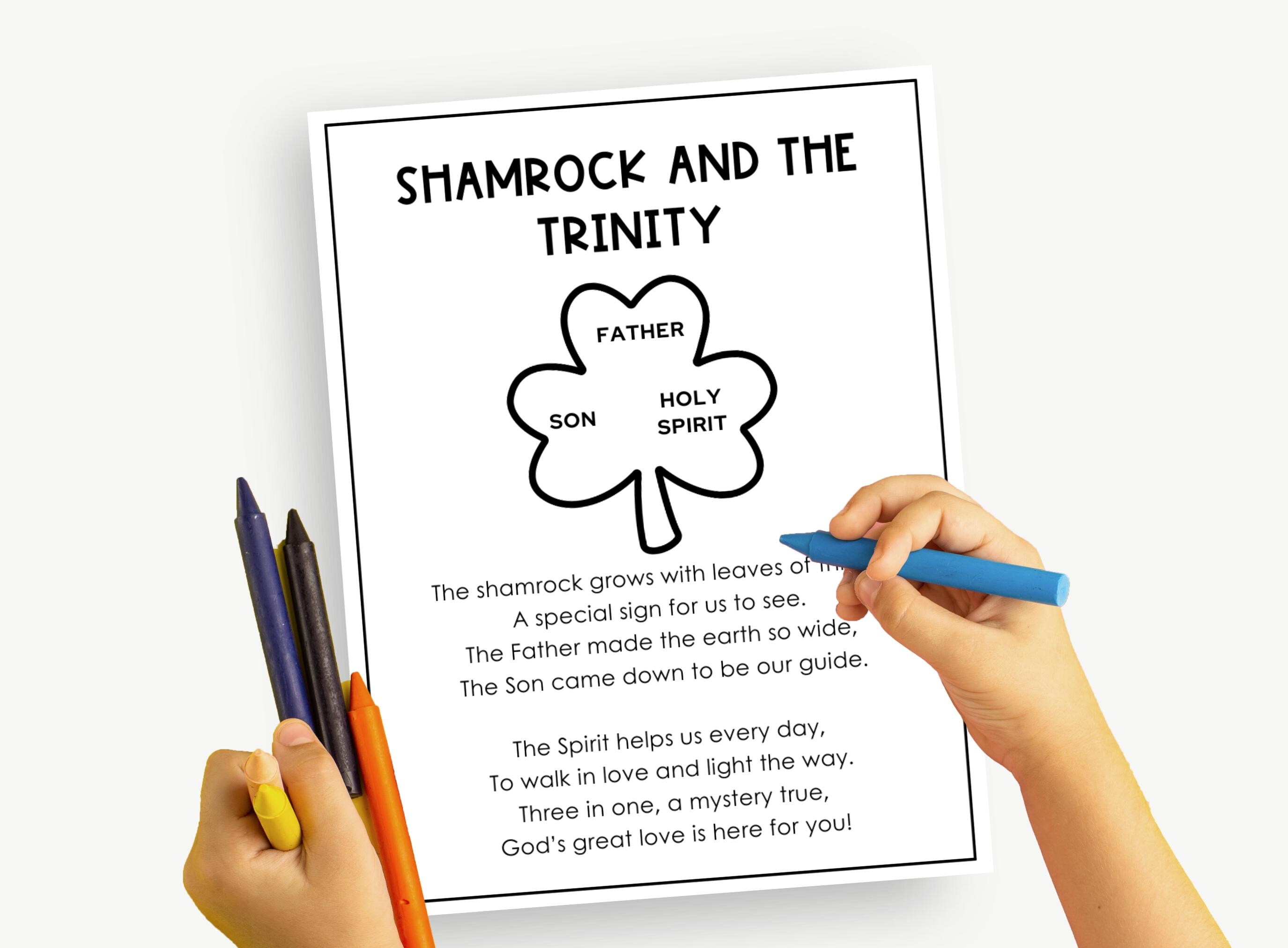 Shamrock Holy Trinity Bible Lesson, Christian St Patricks, Holy Spirit ...