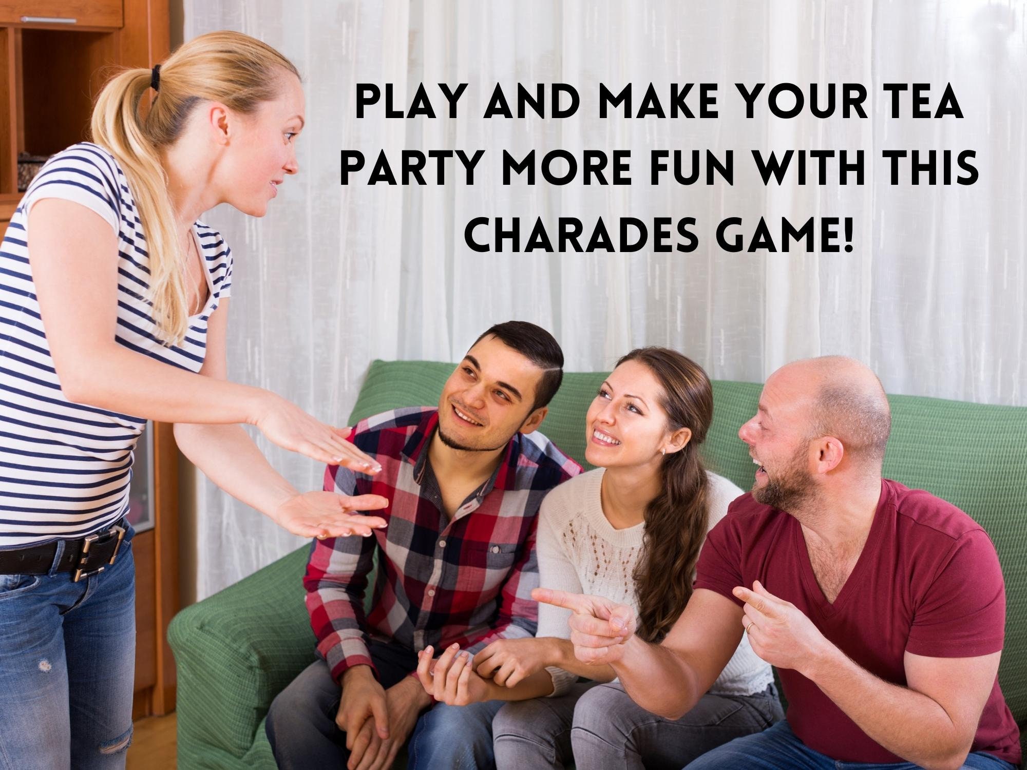 Tea Party Charades, Printable Charades Game, Tea Party Games, Tea Party ...