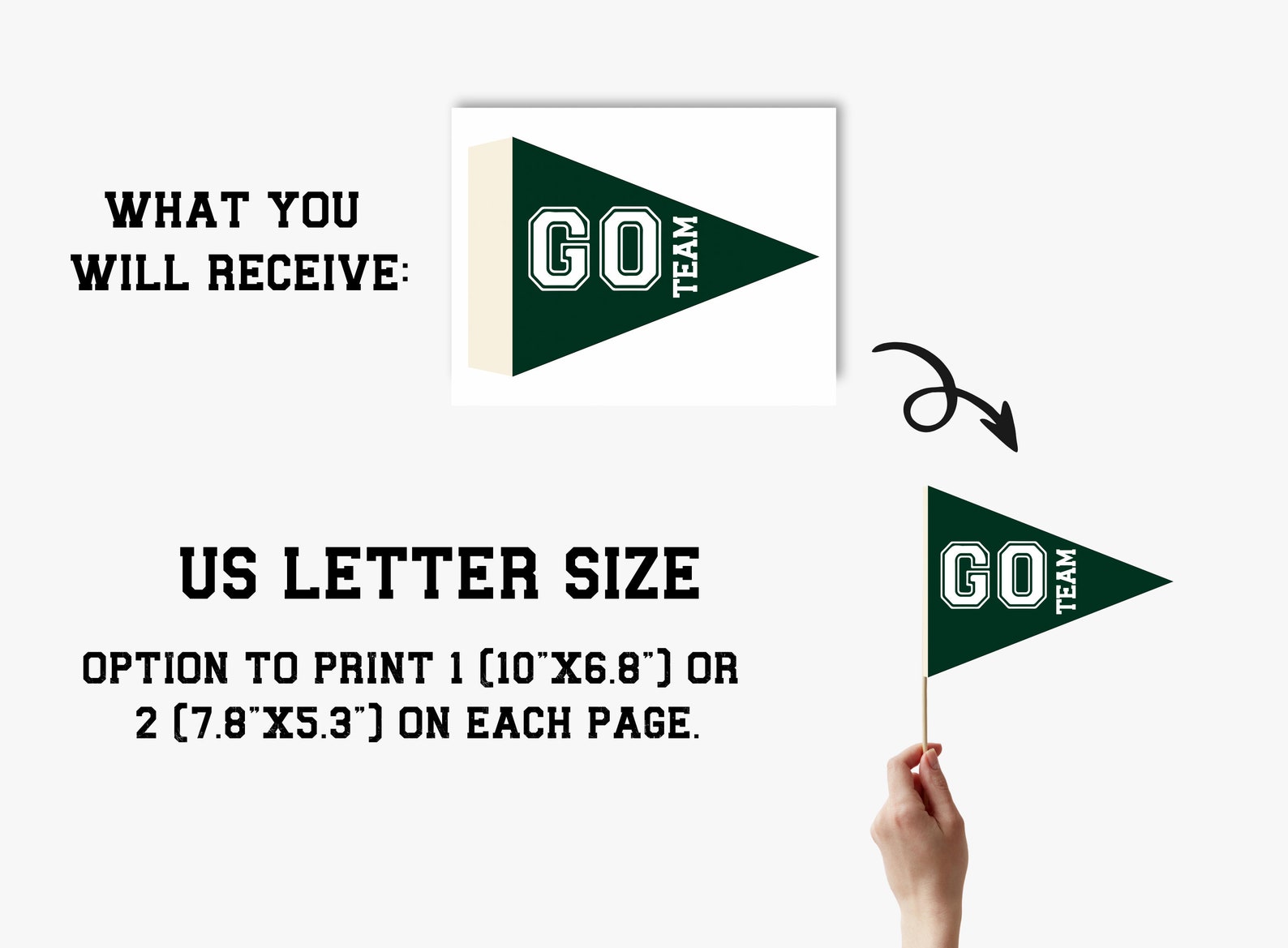Football Pennant Flags, Printable DIY Sports Pennant, Football Birthday ...