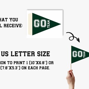 Football Pennant Flags, Printable DIY Sports Pennant, Football Birthday ...