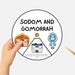 Sodom and Gomorrah, Printable Bible Coloring Wheel, Sunday School Craft ...