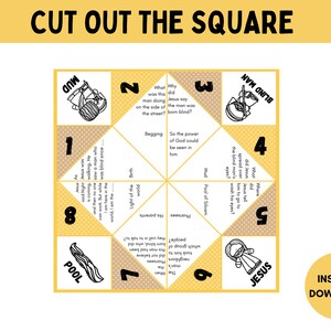 Jesus Heals a Man Born Blind, Miracles of Jesus, Printable Cootie ...