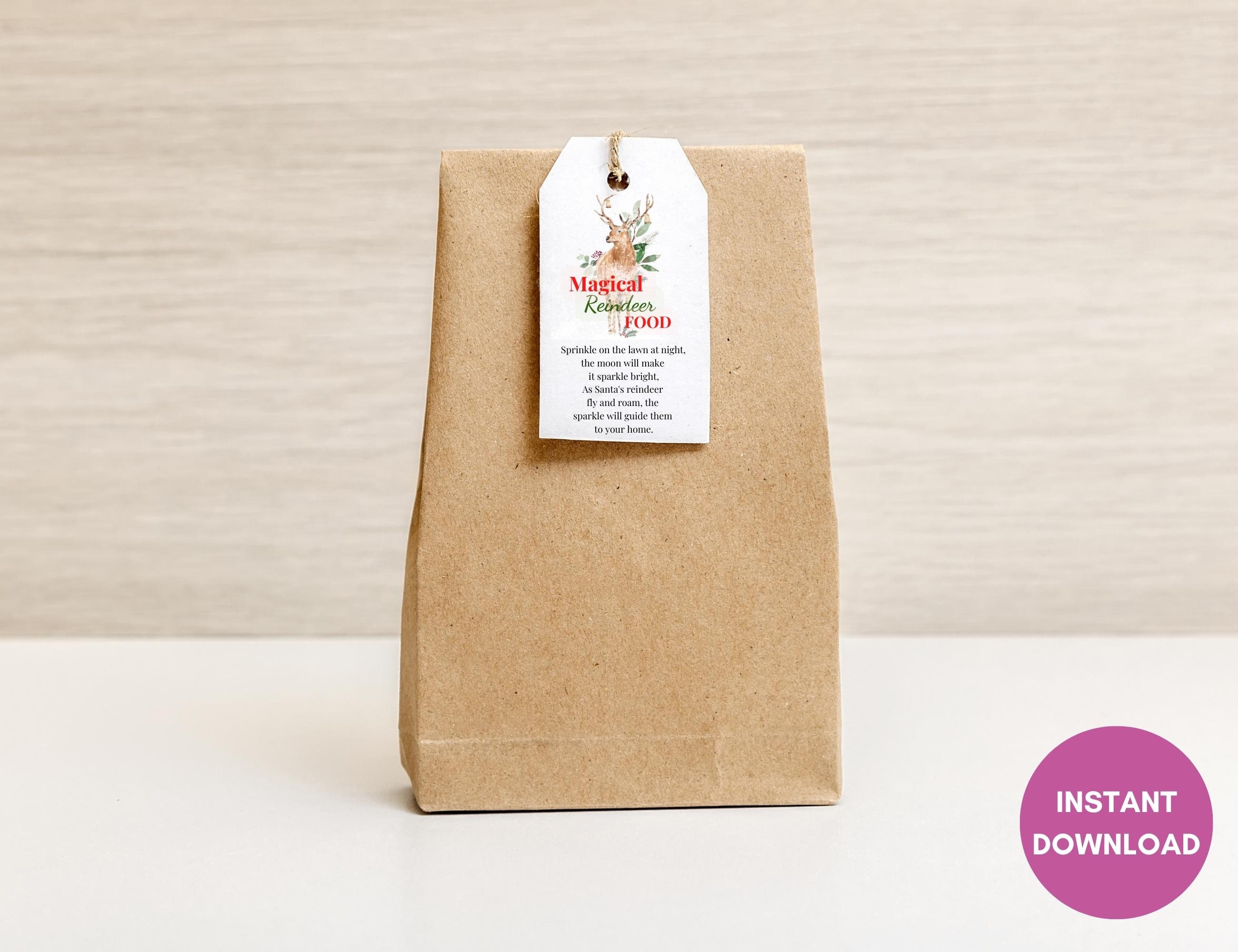 Reindeer Food Tag, Reindeer Food Label, Magic Reindeer Food, Christmas ...