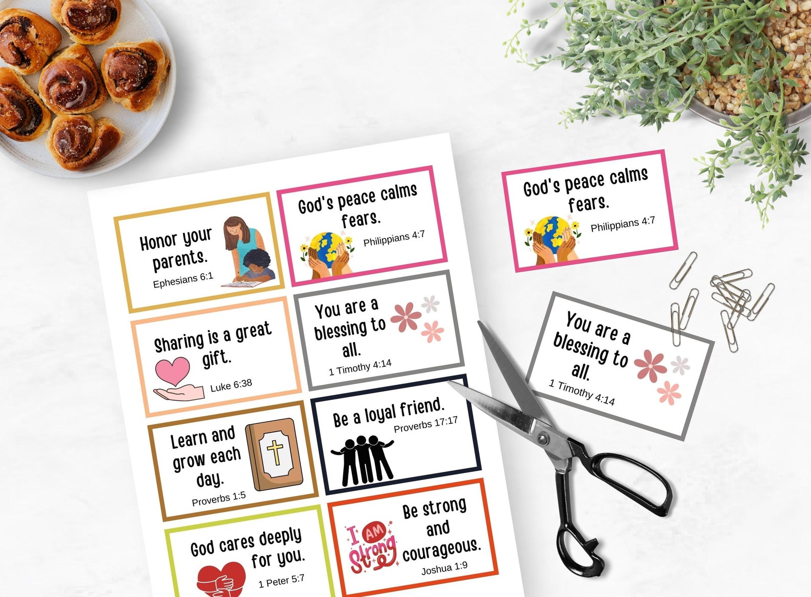 30 Biblical Affirmation Cards, Bible Verse Scripture Cards, Printable ...