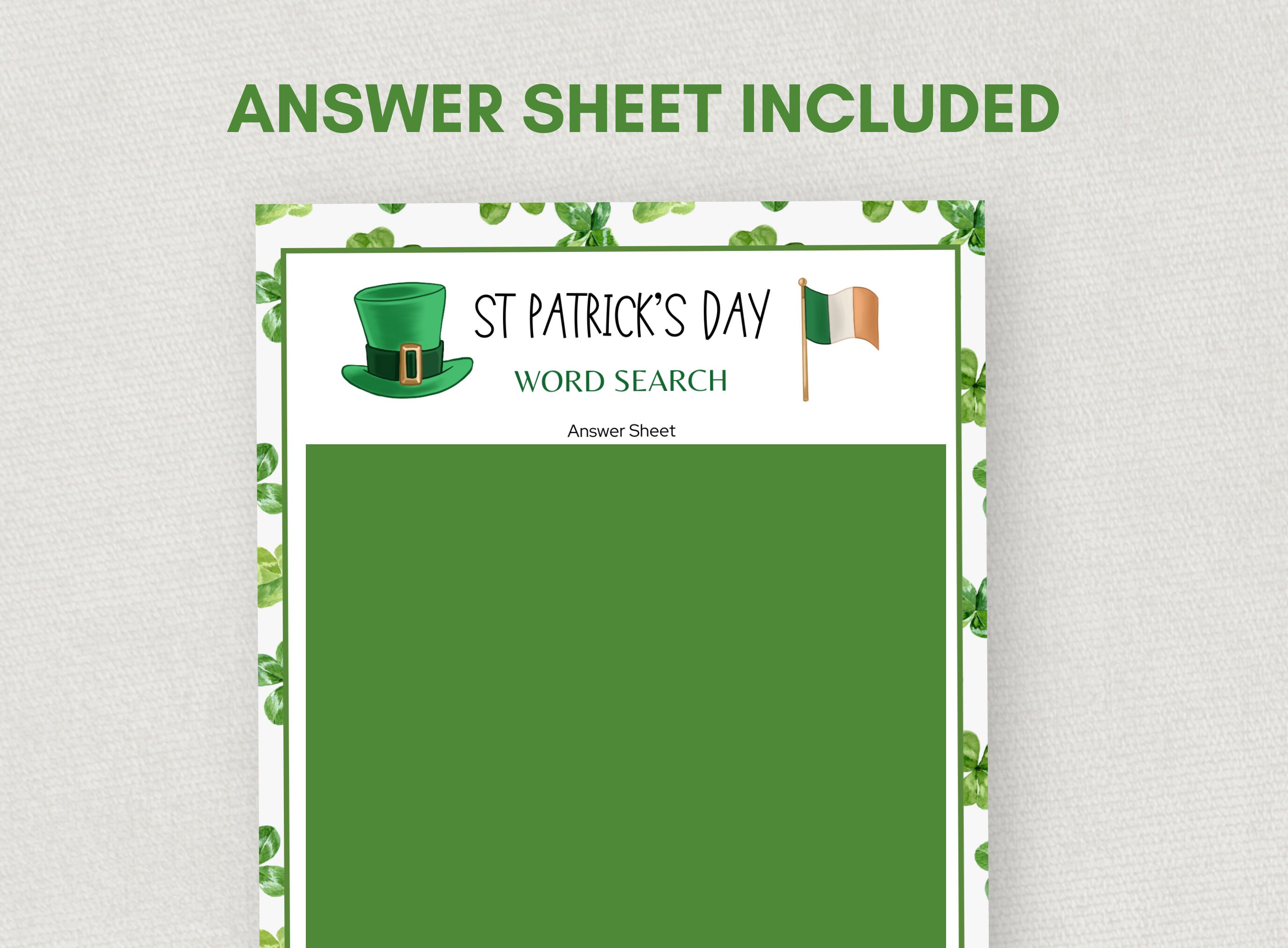 St Patricks Day Riddles, Fun St Paddys Activity for Kids and Adults, St ...