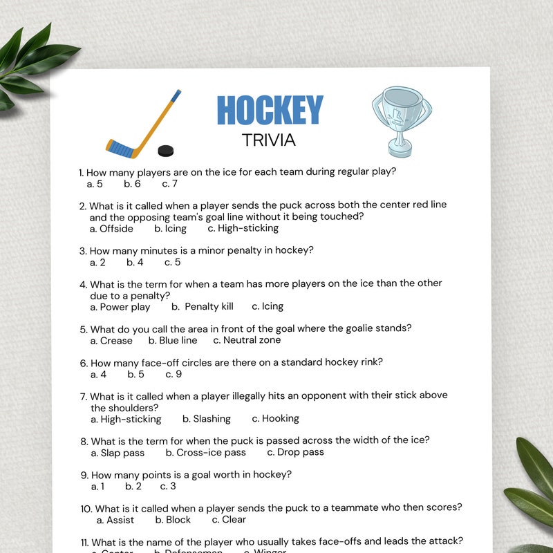 Hockey Game - Etsy