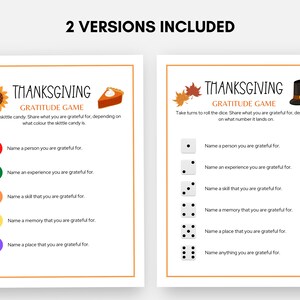 Gratitude Game, Printable Thanksgiving Game, Friendsgiving Game, Candy ...