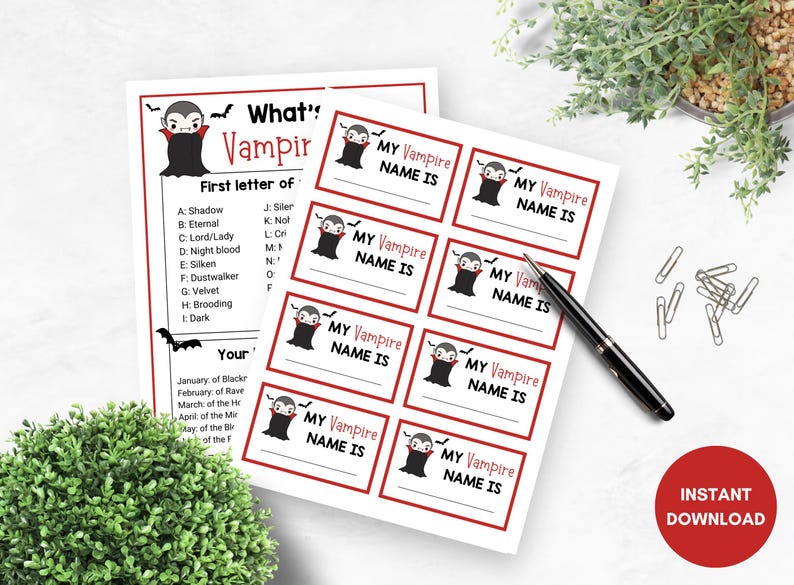 Whats Your Vampire Name, Vampire Theme Party, Spooky Halloween Name ...