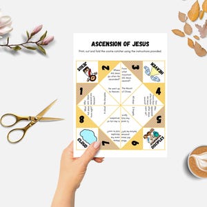 Ascension of Jesus, Printable Cootie Catcher, Sunday School Craft, Kids ...