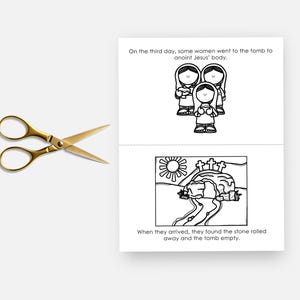 Jesus Has Risen, Printable Mini Bible Book, Holy Week, Easter Sunday ...