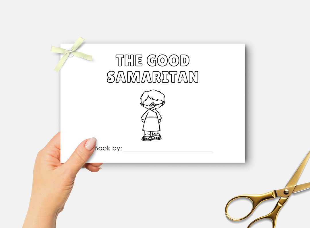 The Good Samaritan, Printable Mini Bible Book, Sunday School Craft ...