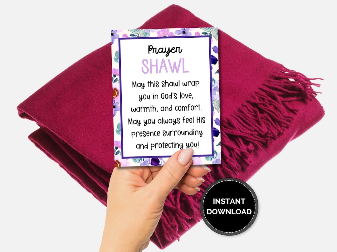 Prayer Shawl Tags, Printable Blessing Card, Religious Sunday School ...