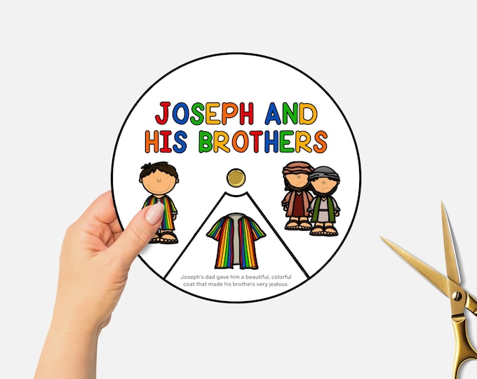 Fishers of Men, Printable Bible Coloring Wheel, Jesus Disciples, Sunday ...