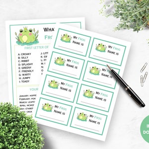 What's Your Frog Name, Fun Birthday Party Game for Kids and Adults ...