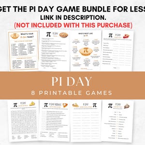 What's Your Pi Day Name, Pi Day Game, Fun Pi Day Activity for Kids and Adults, Pi Day Party ...