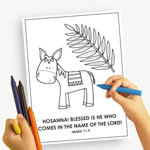Palm Sunday Bible Lesson, Triumphal Entry, Holy Week Printable ...