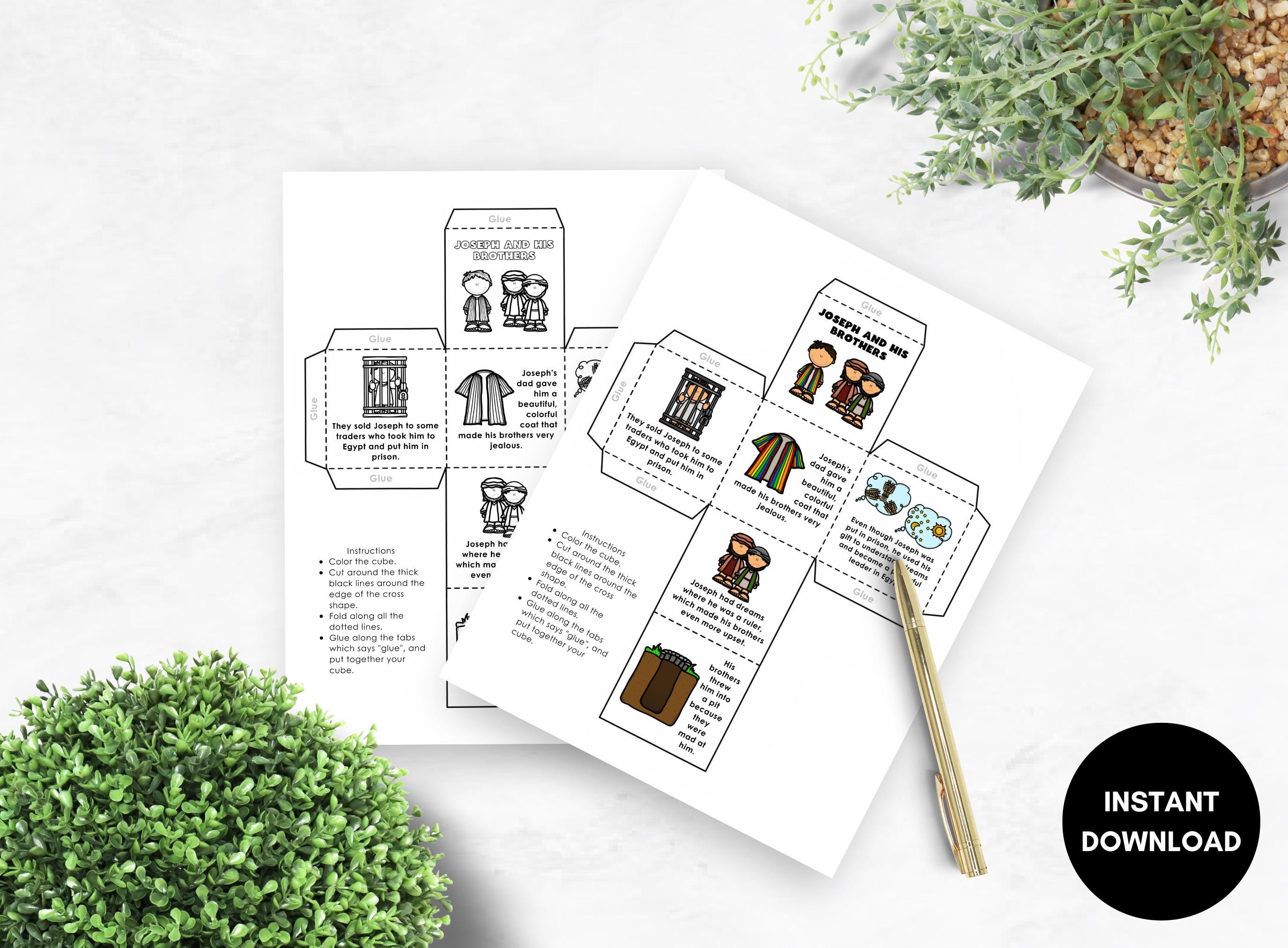 Joseph and His Brothers, Joseph and Coat of Many Colors, Printable ...