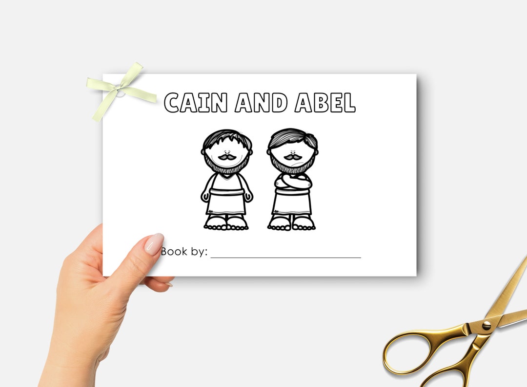 Cain and Abel, Printable Mini Bible Book, Sunday School Craft, Kids ...