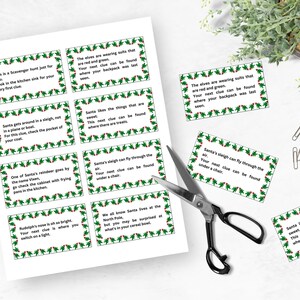 Indoor and Outdoor Christmas Scavenger Hunt Game, Printable Treasure ...