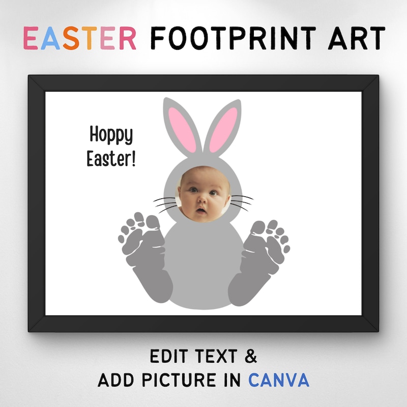 Easter Footprint Art - Etsy