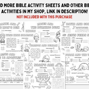 Moses and the Burning Bush, Printable Bible Activity Placemat, Sunday ...