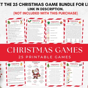 Christmas Song Game, Printable Holiday Activity, Fun Family Game Night ...