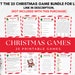 Christmas Song Game, Printable Holiday Activity, Fun Family Game Night ...