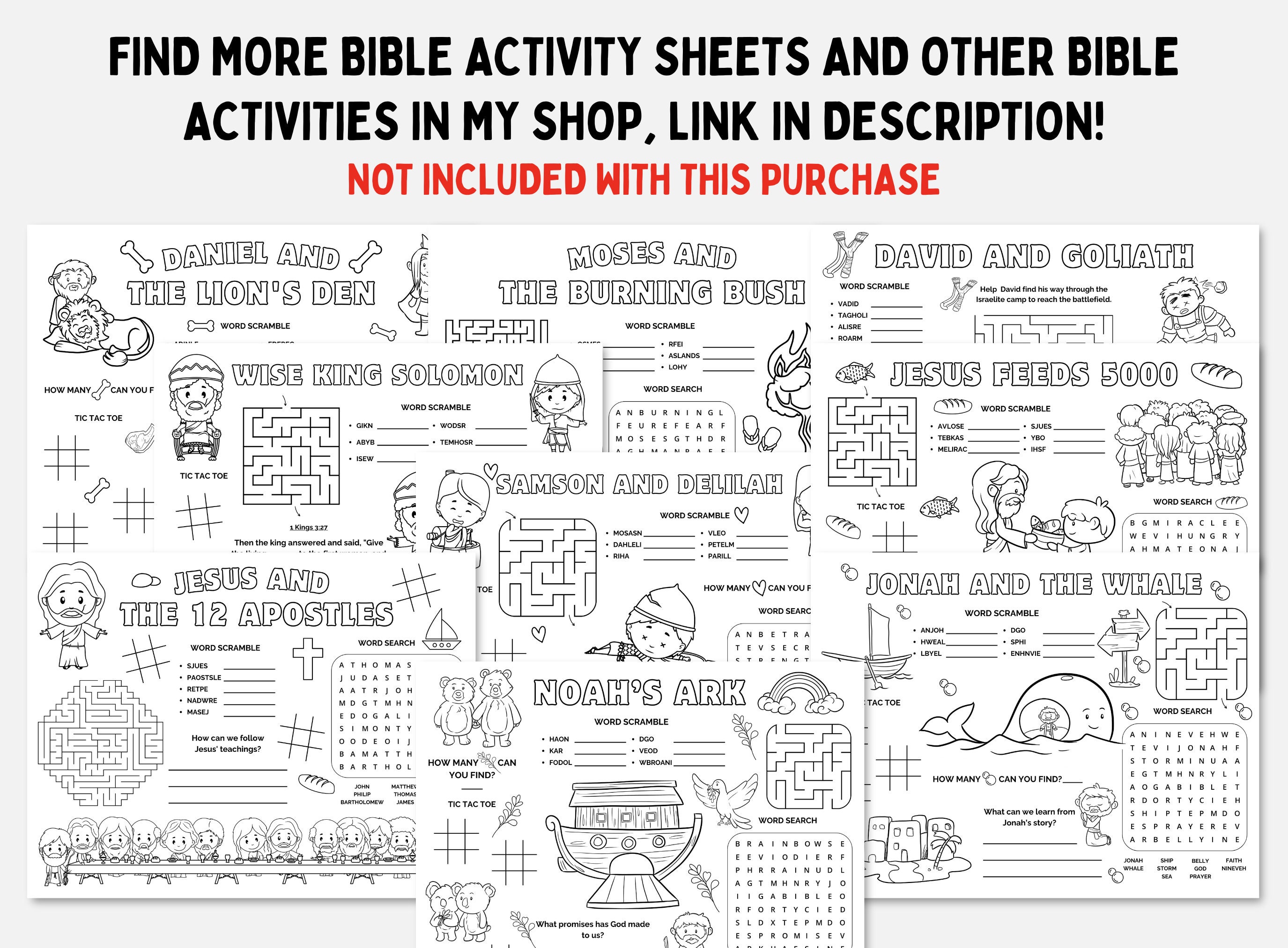 Jesus Feeds 5000, Printable Bible Activity Placemat, Sunday School ...