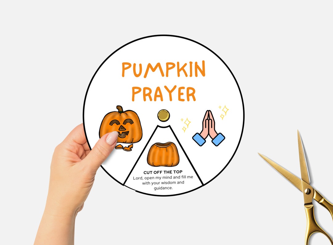 Pumpkin Carving Christian Halloween Activity, Printable Pumpkin Prayer ...